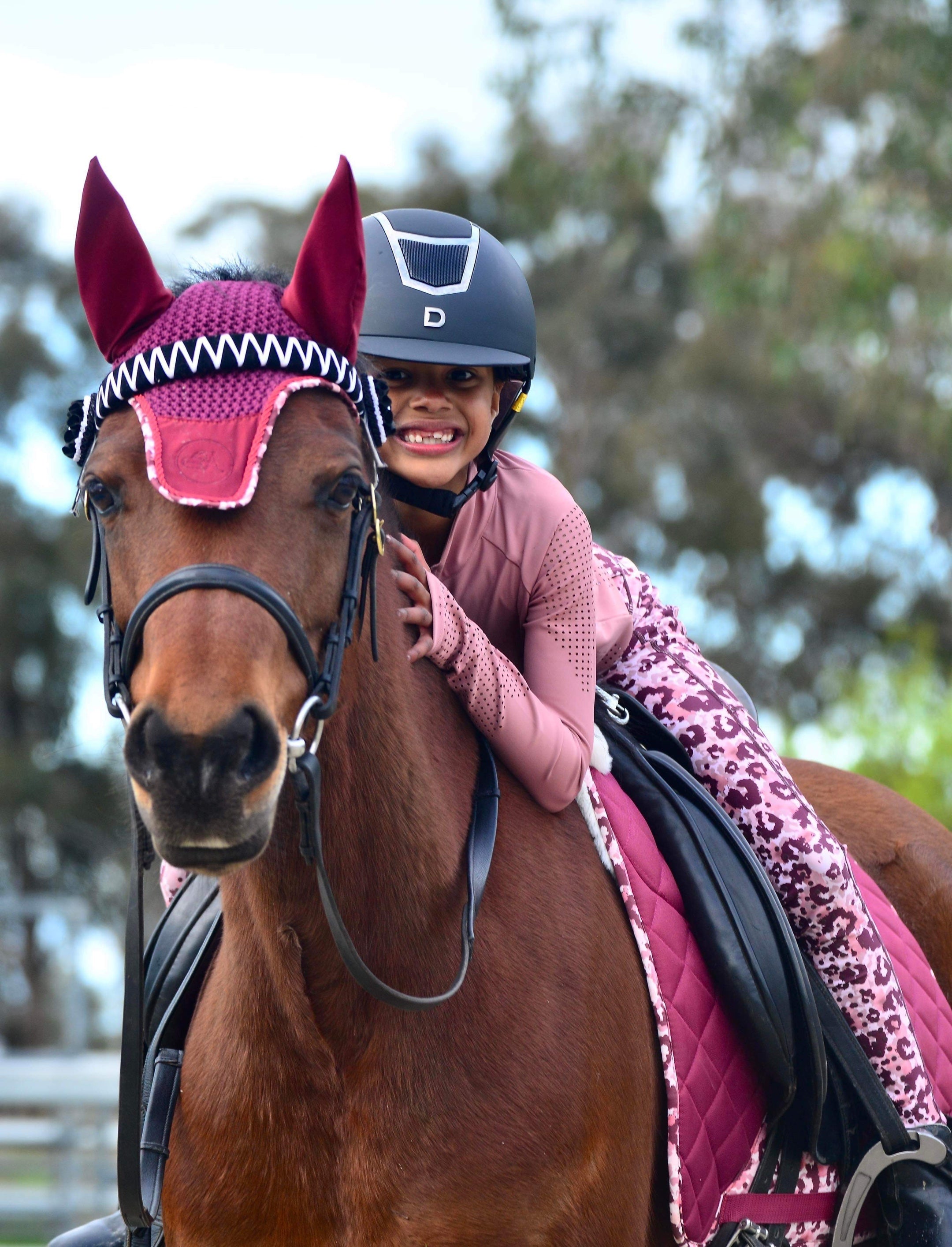 Beautifully Wild Ear Bonnet | Equestrian Rider Apparel – Equestrian ...